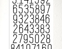 Popular items for pi poster on Etsy