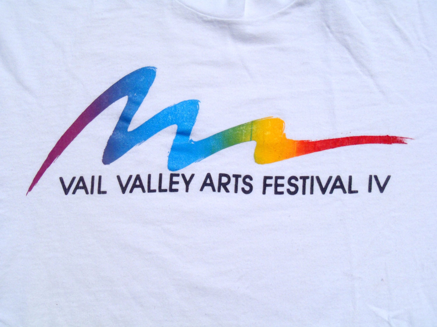 Vintage 1980s Vail Valley Arts Festival White T-Shirt L 100% Cotton ...