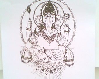 Ganesh card | Etsy