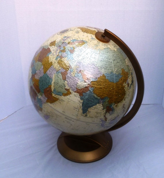 Vintage Replogle 12 Diameter Globe Platinum Classic by AffinityArt Vintage Replogle 12 Diameter Globe Platinum Classic by AffinityArt