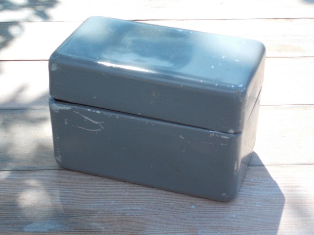 Vintage Small Index Card File Box at Ancient of Daze – Haute Juice