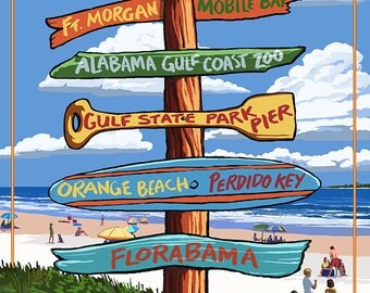 Gulf shores | Etsy