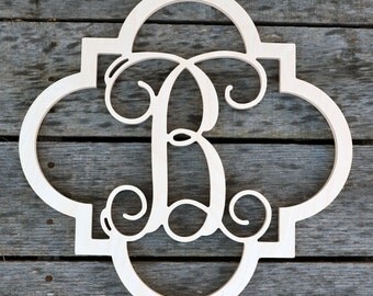 Monogram wreath | Etsy