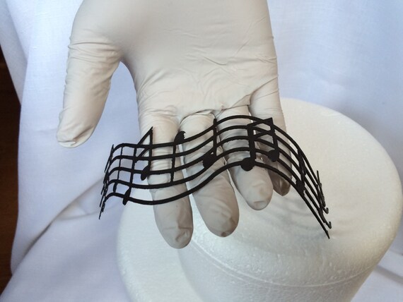 cake lace 2 strip 7 Musical Notes on a staff sugar strip