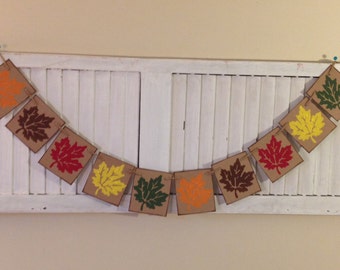 Leaf banner | Etsy