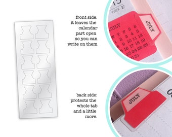 Mini Adhesive Tabs for Planner or files by LovelyScrolling on Etsy