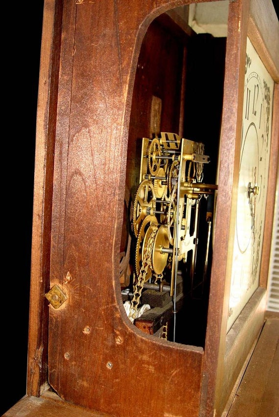Vintage Seth Thomas Tall Case Grandfather Clock
