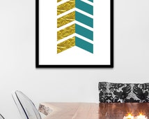 Popular items for chevron wall decor on Etsy