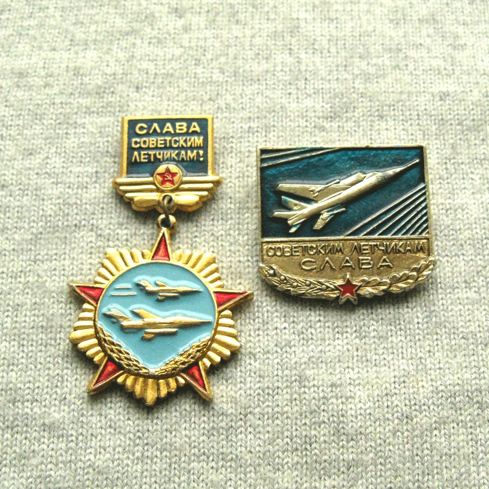 Soviet Aviation Pins, Airplane Décor, Vintage Airplane, Airplane Charm ...