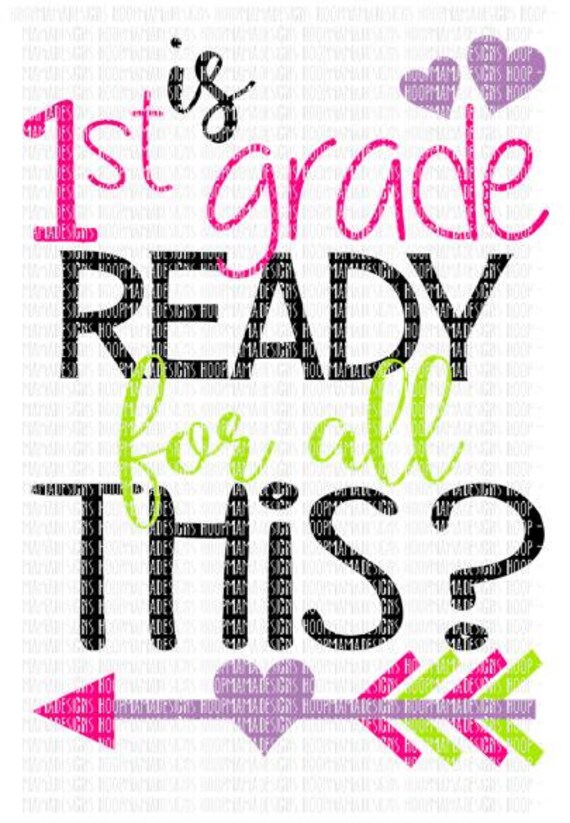 Items similar to Is First 1st Grade Ready for All This SVG DFX EPS and ...