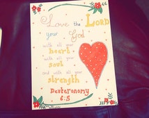 Popular items for deuteronomy 6 on Etsy