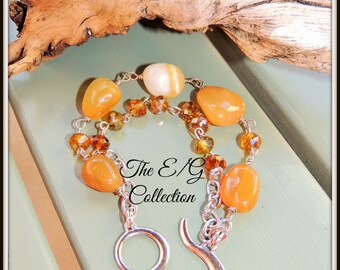 Amber colored stone | Etsy