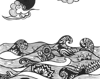 Letter P print Alphabet Calligraphy Typography by archsehgal