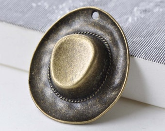 Cowboy hat charm | Etsy