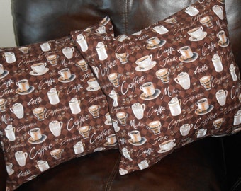 Retro Coffee Pot Coffee Carafe Pillow Cover With Coordinating