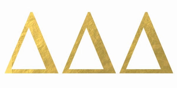Items similar to Sorority Letters, Tri Delta Jewelry Tattoos, Big ...