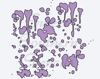 Splatter stencil | Etsy