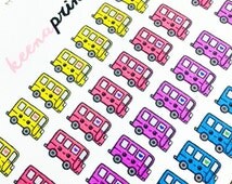 Unique bus stickers related items | Etsy