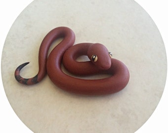 Polymer clay snake | Etsy