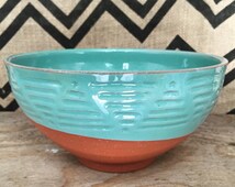 Unique carved pottery bowl related items | Etsy