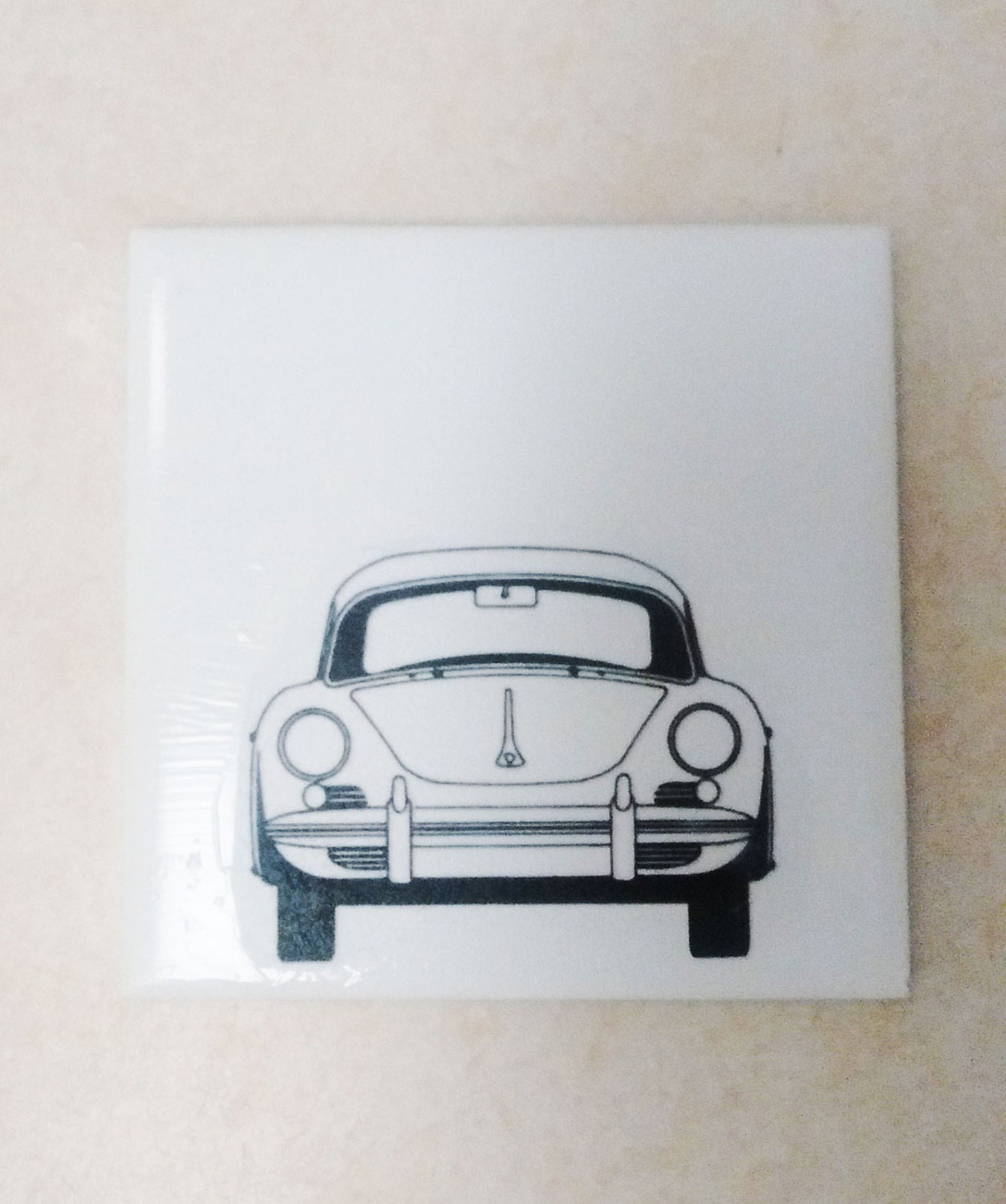 Porsche 356 Coaster 4pc Set by LBCEngineering on Etsy