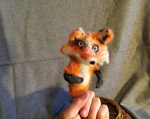 Unique fox finger puppet related items | Etsy