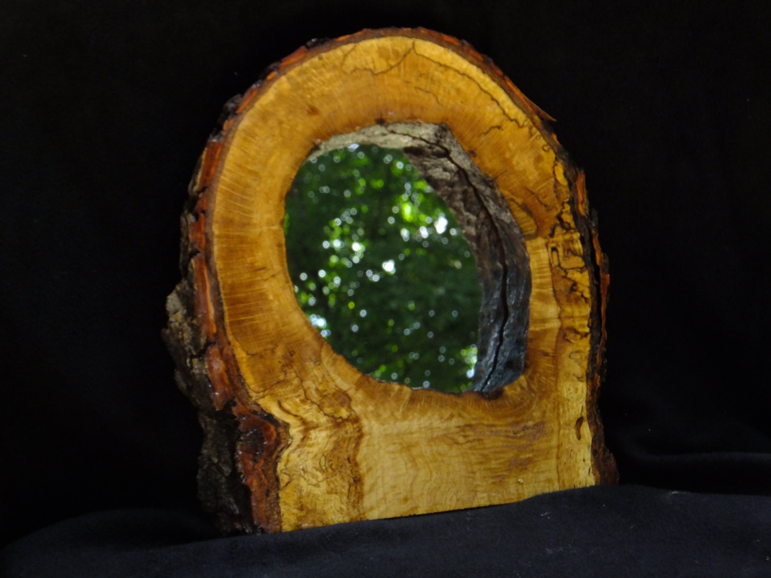 Hollow Log Art Mirror by NaturesArtStudios on Etsy