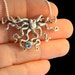 Octopus Necklace With Gemstone Octopus Slider Pendant Silver