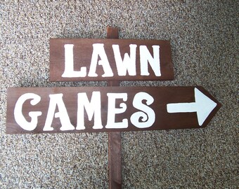 Lawn games sign | Etsy
