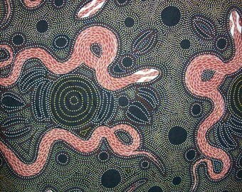 Aboriginal fabric | Etsy