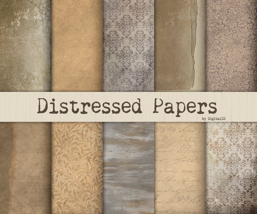 Distressed grunge digital paper Vintage digital paper Rustic