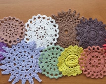 Popular items for colored doilies on Etsy