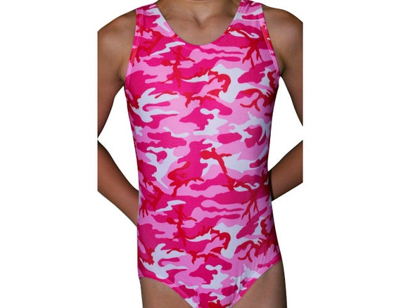 Girls Gymnastics Leotard Dance Leotard Camouflage By Aeroleotards
