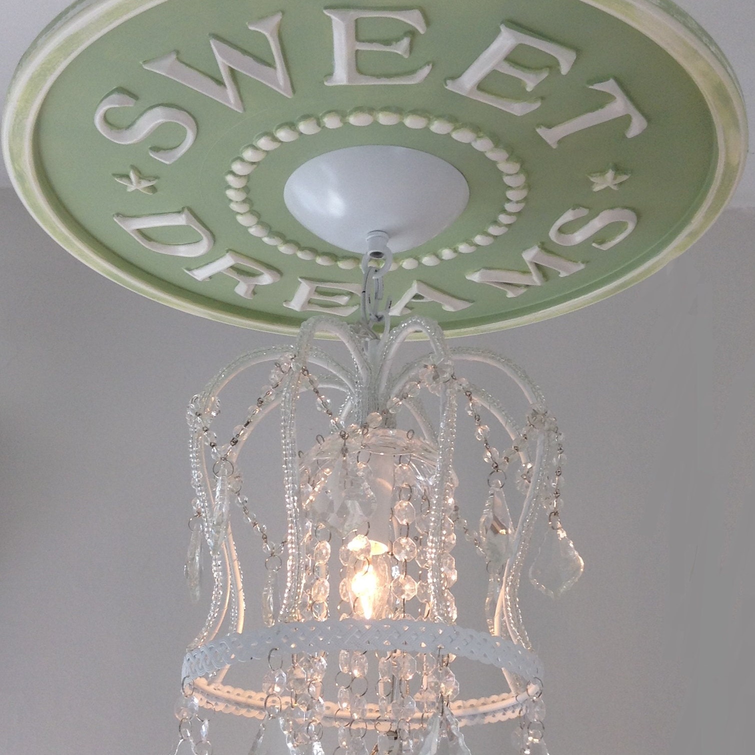 Nursery decor ceiling medallion baby girl baby-boy by MarieRicci