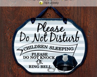 Unique do not knock sign related items | Etsy