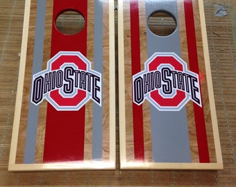 Ohio state cornhole | Etsy