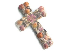 Popular items for seashell cross on Etsy
