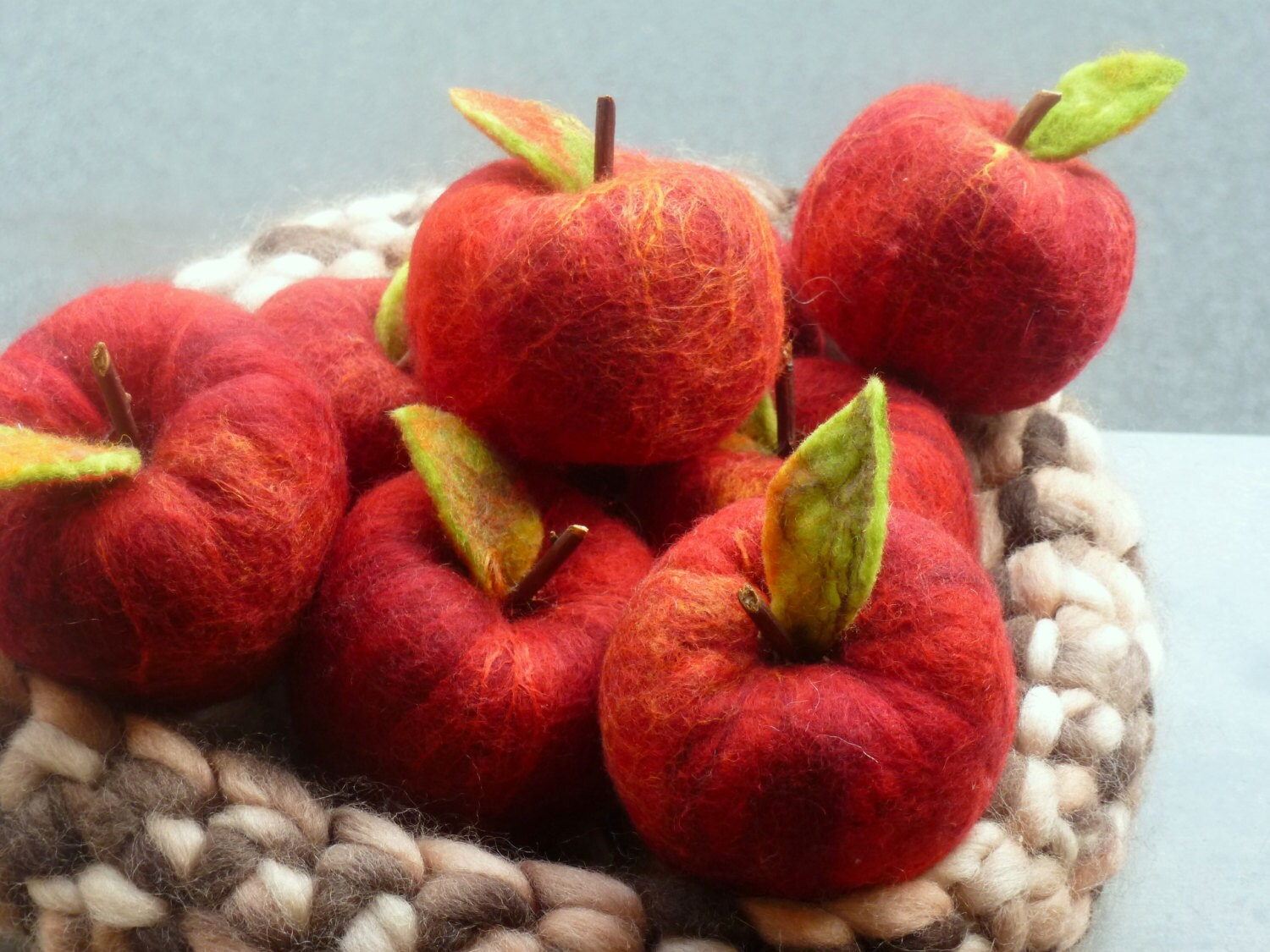 felt apple apples