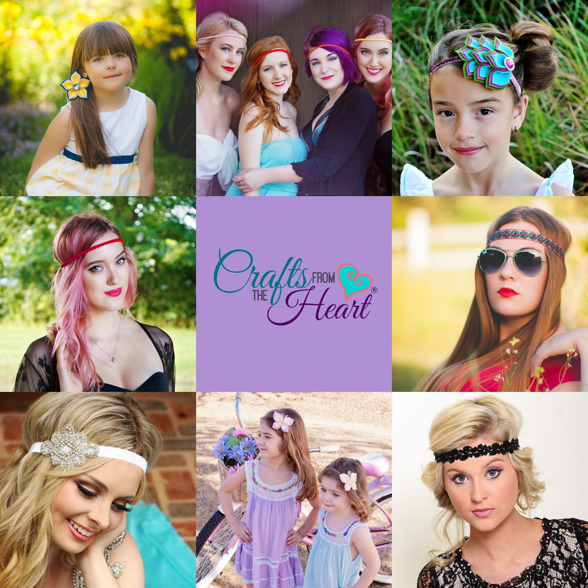 Handmade Hair Accessories-Boho Unique Felt by PACraftsfromtheHeart