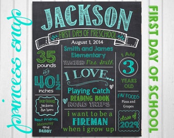 First day chalkboard | Etsy