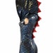 Black Dragon Scale Cap Sleeve Hoodie Romper by CoquetryClothing