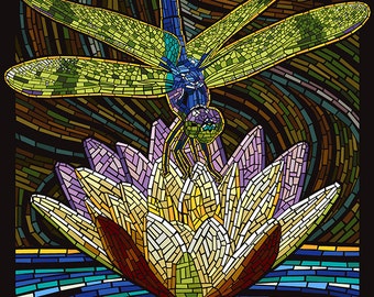 Dragonfly mosaic | Etsy