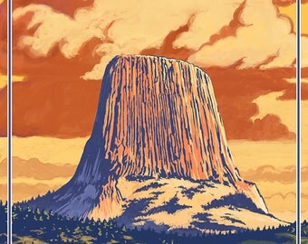 Devils tower | Etsy