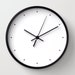 Simple wall clock black and white clock by LazyLittleLuckyGirl