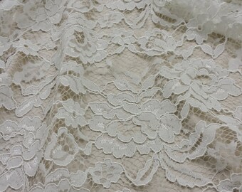 Lace Fabric Lace Trim Appliques French Wedding lace by LaceToLove
