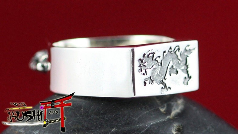925 Sterling Silver Kenpo The Master Ring Dragon by Gemmotherapy