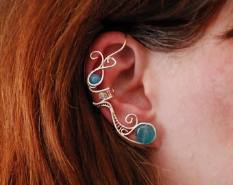 Blue ear cuffs | Etsy