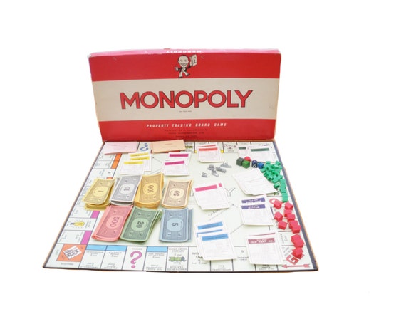 Monopoly board game vintage monopoly game by GreatBritainVintage