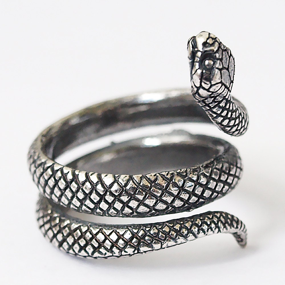 Snake ring Snake jewelry Snake rings Snakes Silver plated