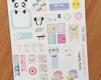 Tsum Tsum Inspired Stickers Set 2 by IvoryAzalea on Etsy